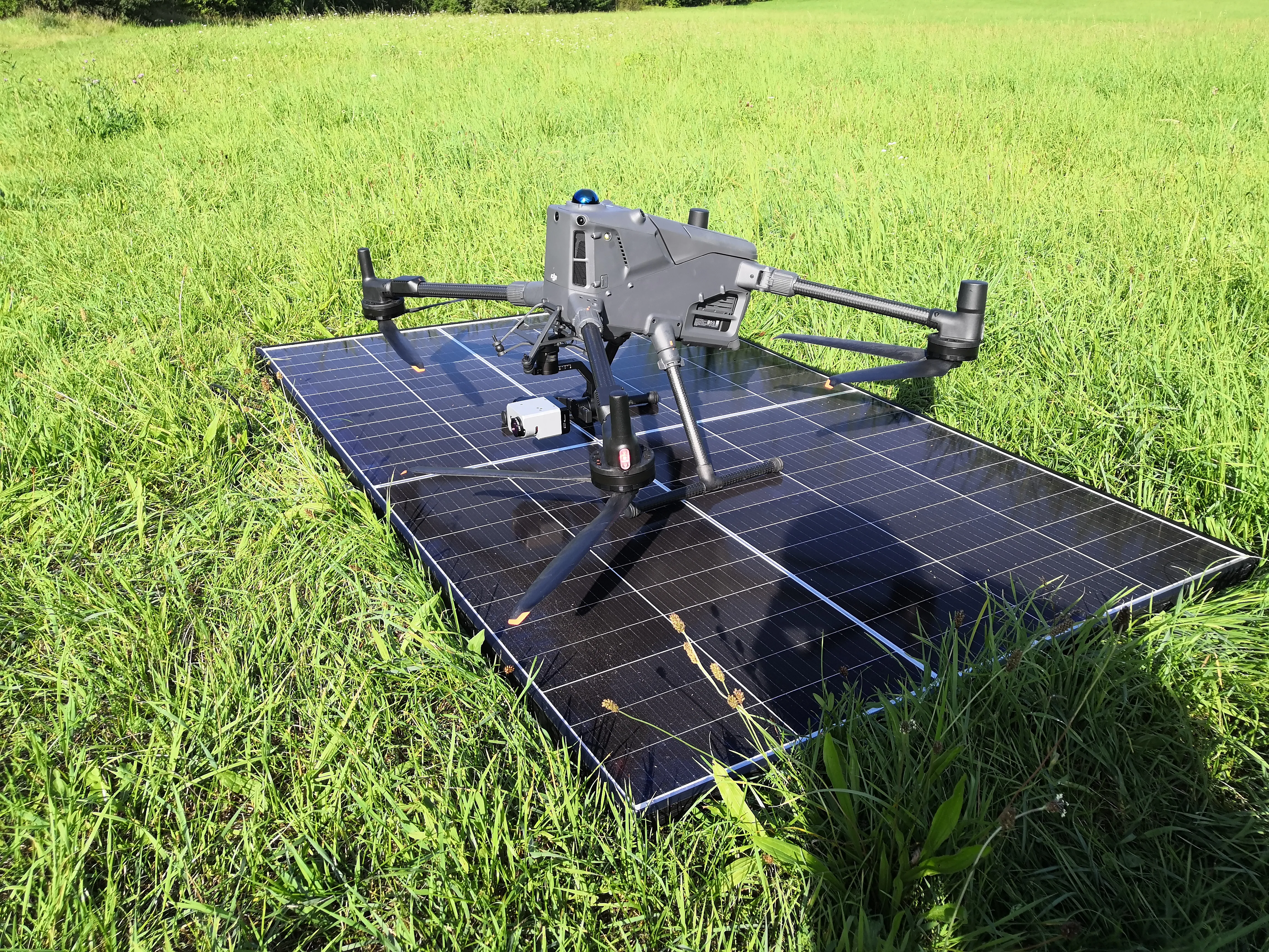 First Successful Drone Test Flights for EL & PL Inspection — Solarzentrum